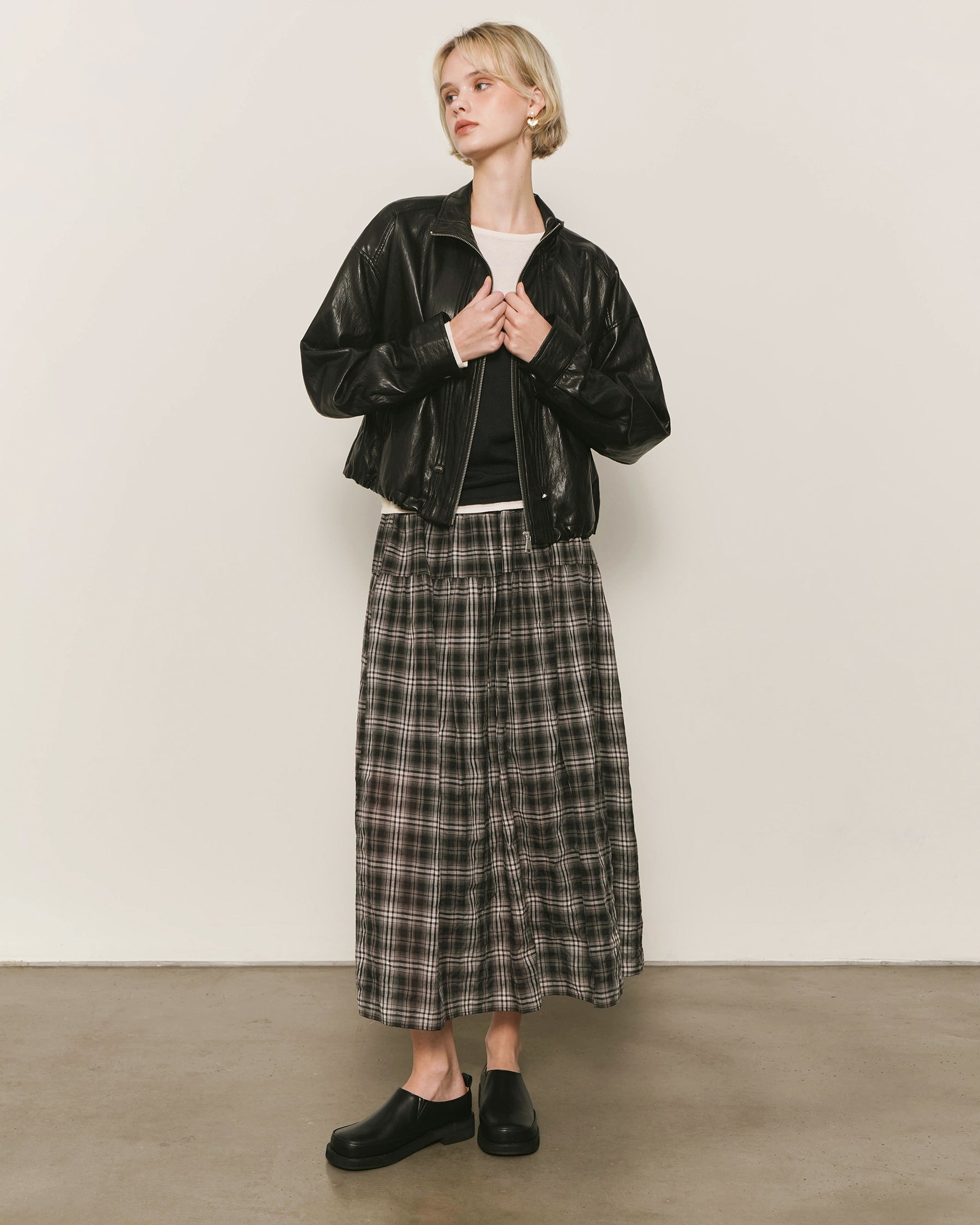 Manon Plaid Maxi Skirt – FM2050