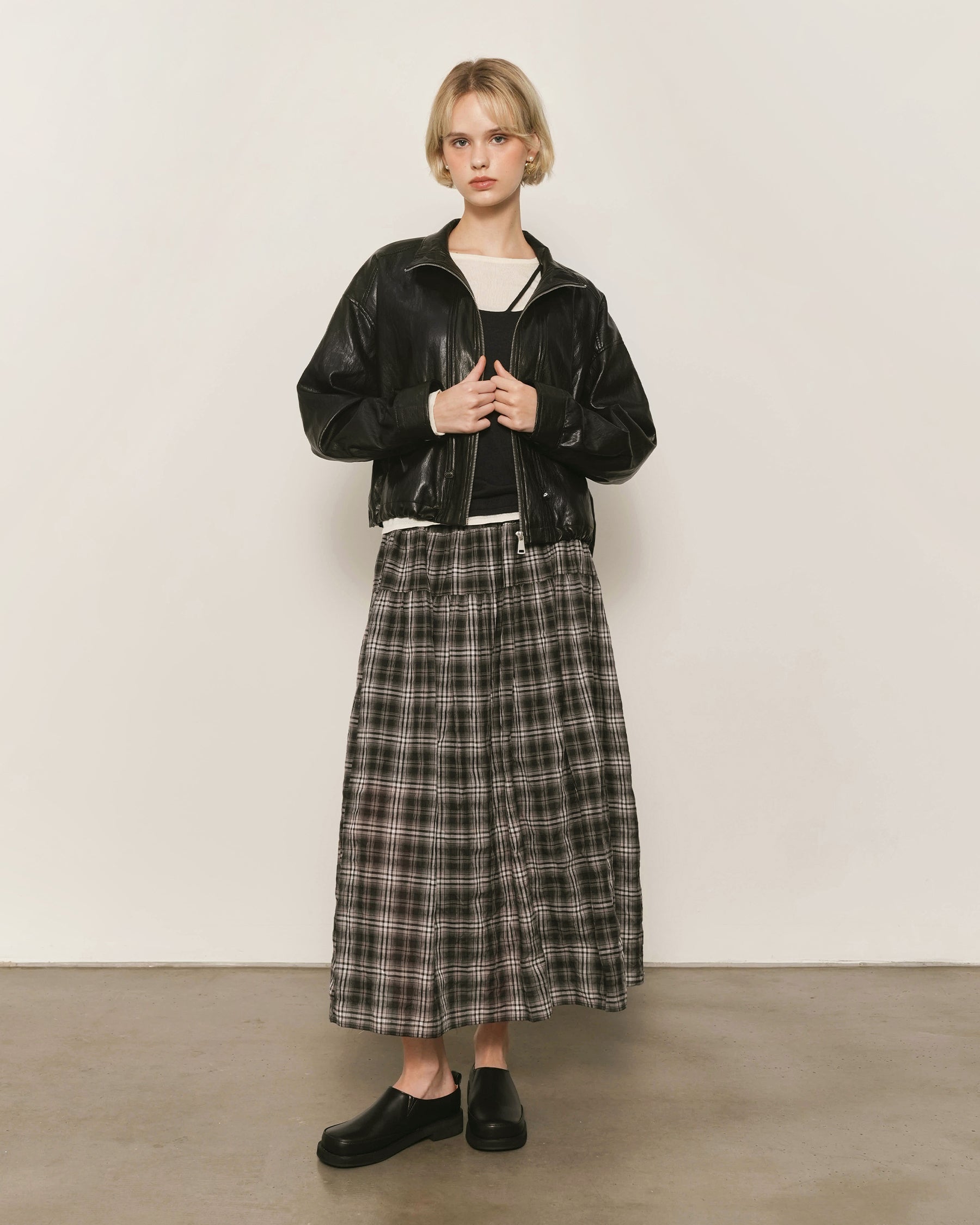 Manon Plaid Maxi Skirt – FM2050